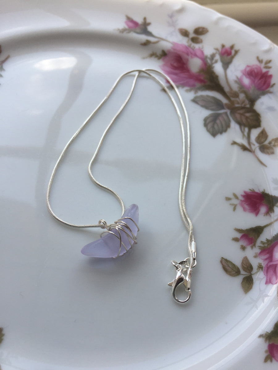 Lilac Wire Wrapped Silver Necklace – trutogs