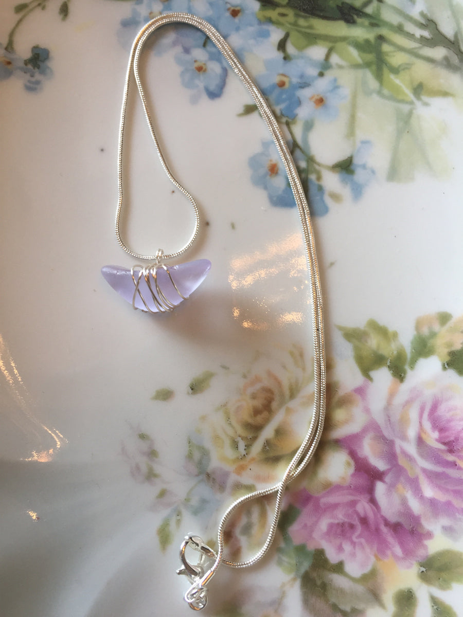Lilac Wire Wrapped Silver Necklace – trutogs
